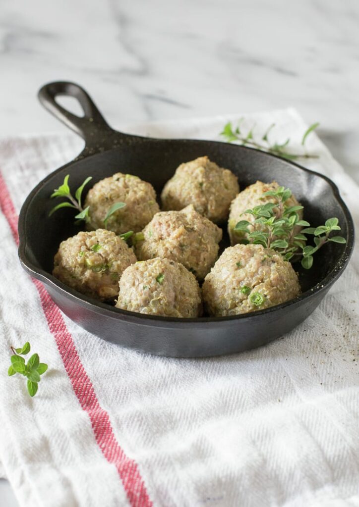 Albóndigas de cerdo y quinoa - La Cocina Chilena de Pilar Hernández