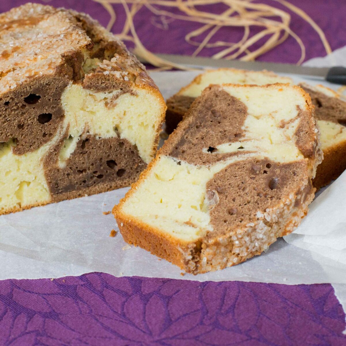 Queque mármol o marmoleado - La Cocina Chilena de Pilar Hernández