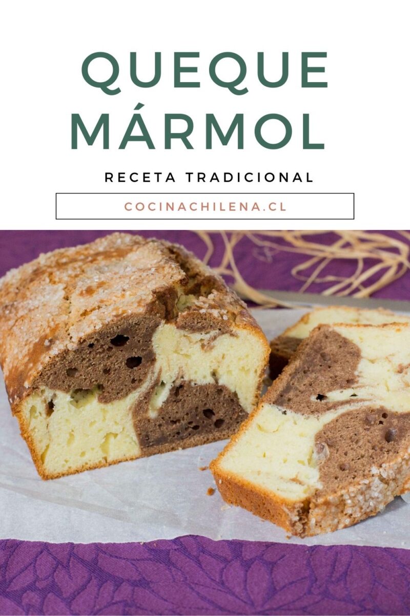 Queque mármol o marmoleado - La Cocina Chilena de Pilar Hernández