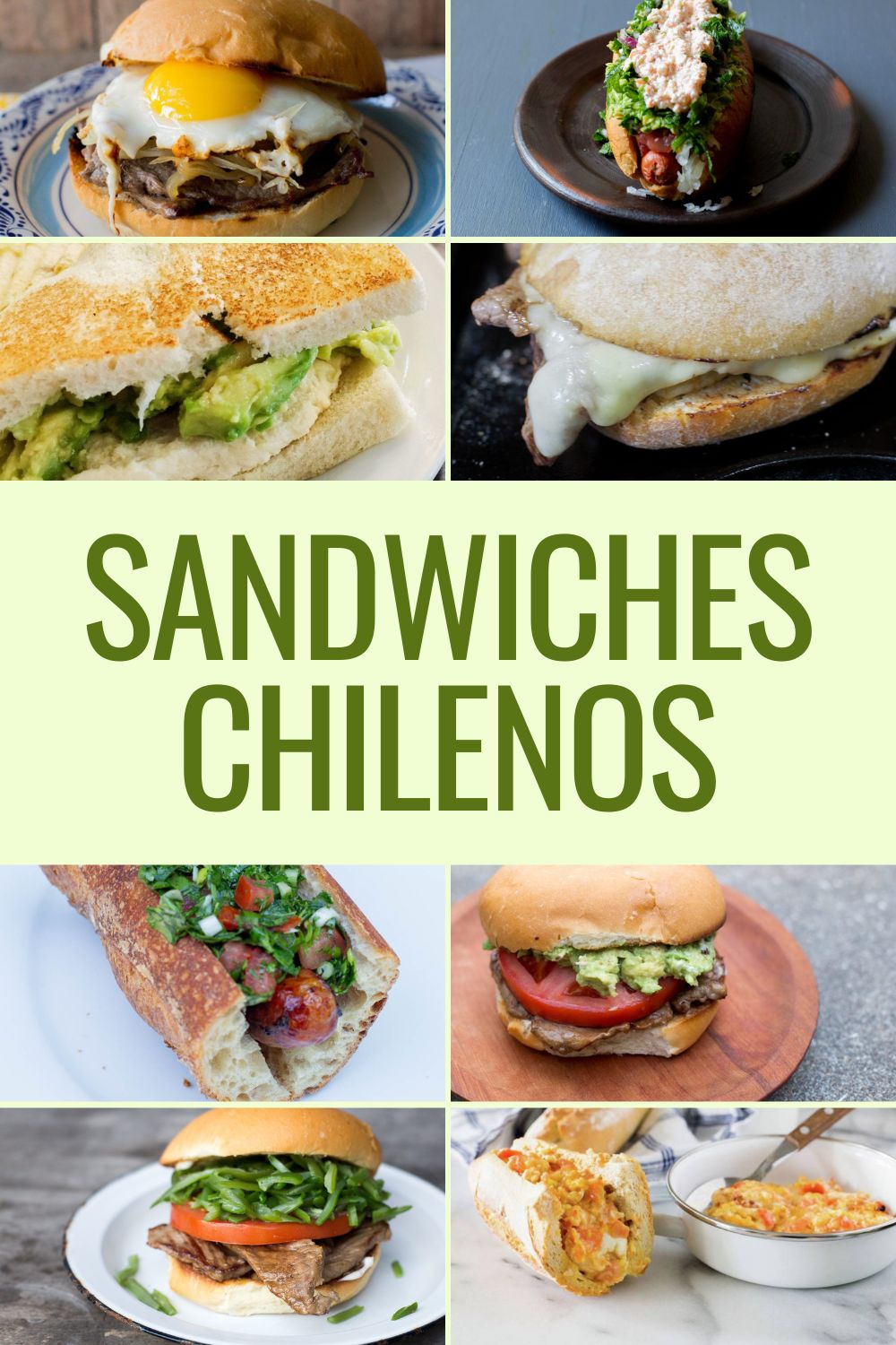 Sándwiches chilenos - La Cocina Chilena de Pilar Hernández